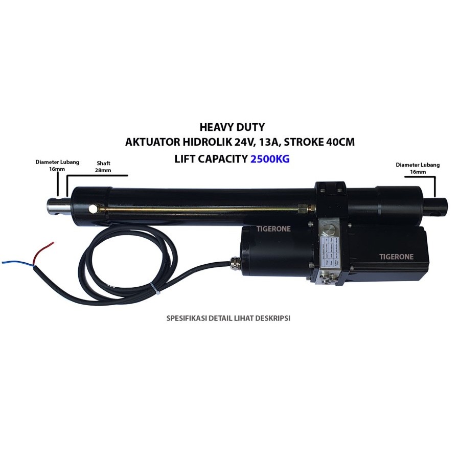 Jual AKTUATOR HIDROLIK PUMP HYDRAULIC ACTUATOR KAPASITAS 2500KG, 24V 40CM | Shopee Indonesia