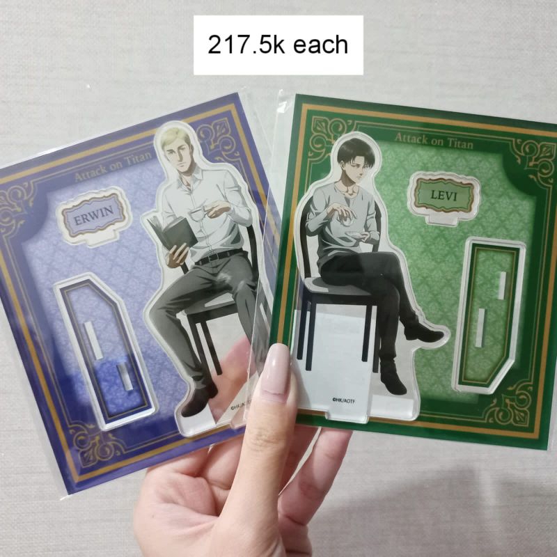 Jual Erwin Smith Levi Ackerman Tea Break Acrylic Standee Attack On ...