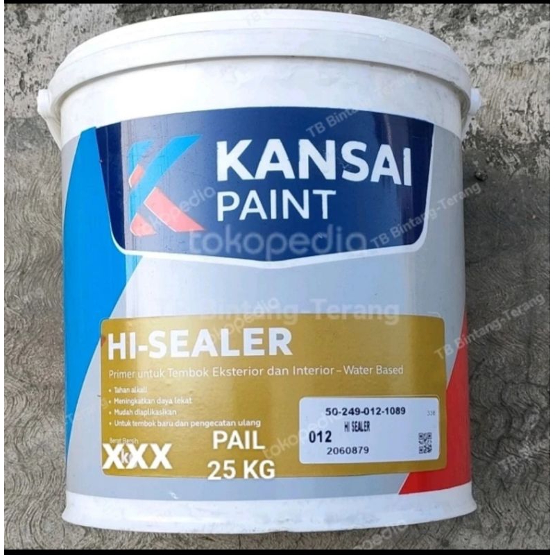 Jual Cat Dasar Tembok Hi-Sealer Pail 25 kg Kansai Paint Interior ...