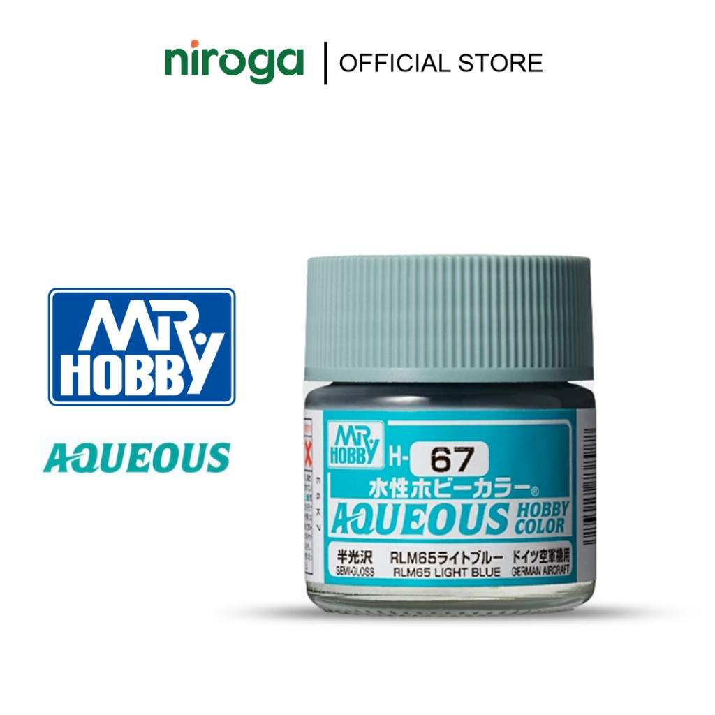 Jual AQUEOUS Hobby Color H67 RLM65 Light Blue - cat airbrush kuas ...