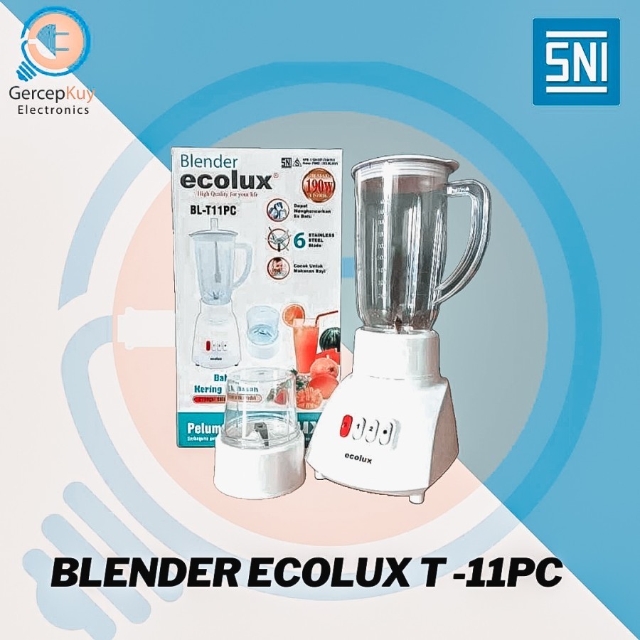 Jual BLENDER ECOLUX PLASTIK BL T-11 / BLENDER PLASTIK | Shopee Indonesia