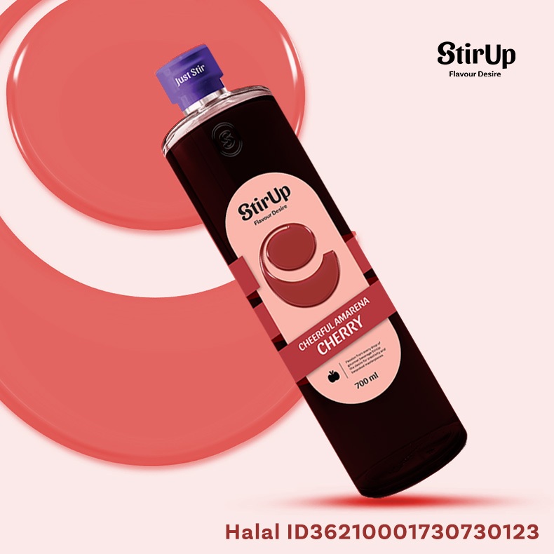 Jual StirUp Cheerful Amarena Cherry - Gourmet Syrup Rasa Ceri - Glass ...