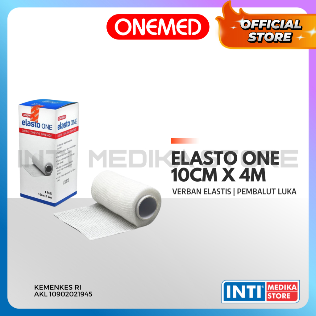 Jual ONEMED - Elasto One 10cm x 4m / Verban Elastis / Pembalut Luka ...