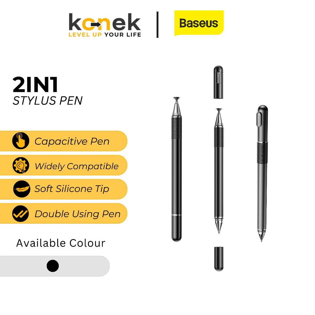Jual Baseus 2 IN 1 Capacitive Pen Touch Stylus Digital Pen For Ipad ...