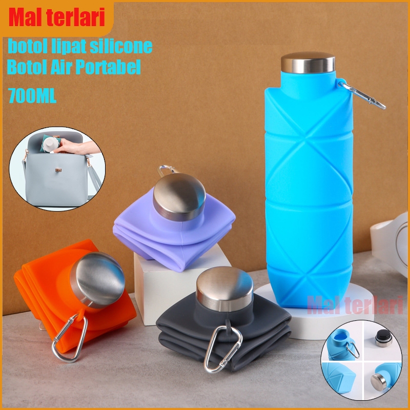 Jual 700ml/Botol Minum Lipat Origami Bottle Botol Minum Lipat Silicone ...