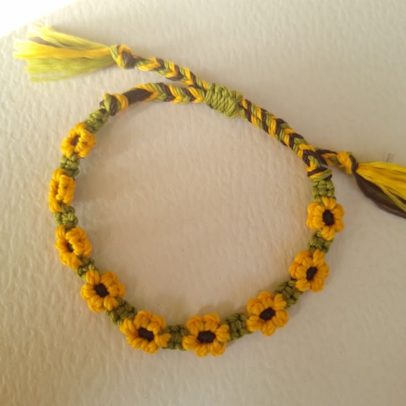 Jual PUNARA Macrame Flower Friendship Bracelets - Special Flower ...