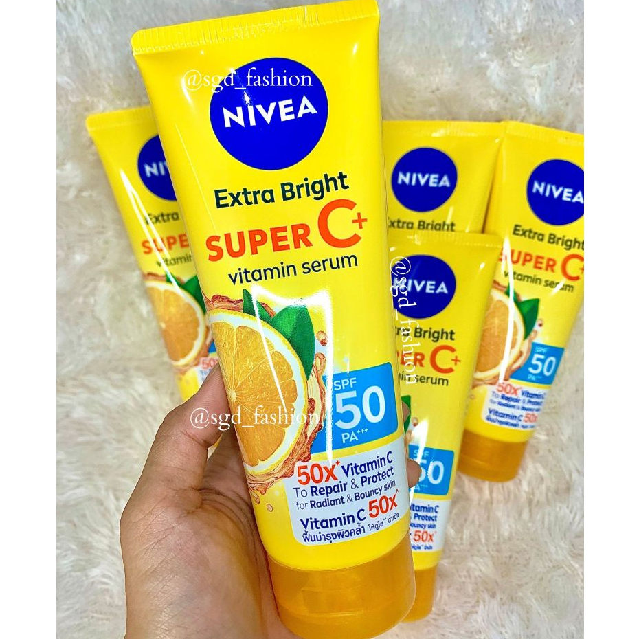 Jual SUNSCREEN BANGKOK | Nivea Extra Bright Super C+ Vitamin Serum SPF ...