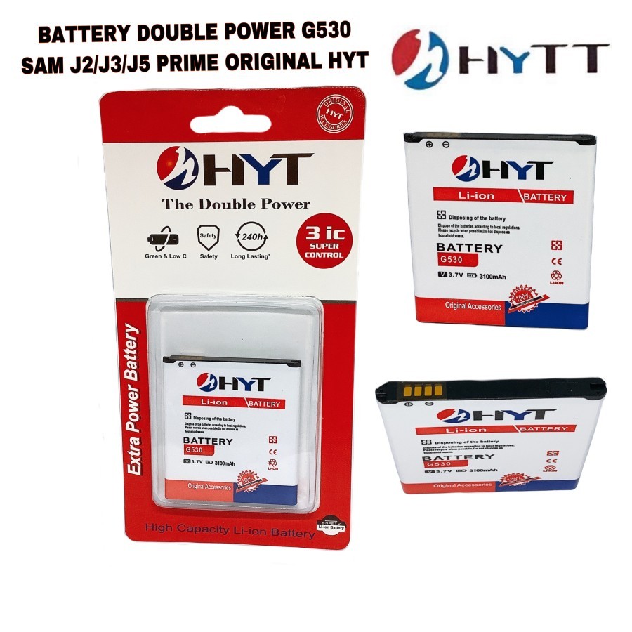 Jual BATTERY HYT SAM G530/ J3/J2 PRIME DOUBLE POWER | Shopee Indonesia