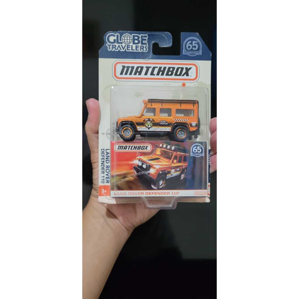 Jual Matchbox Land Rover Defender 110 Orange | Shopee Indonesia