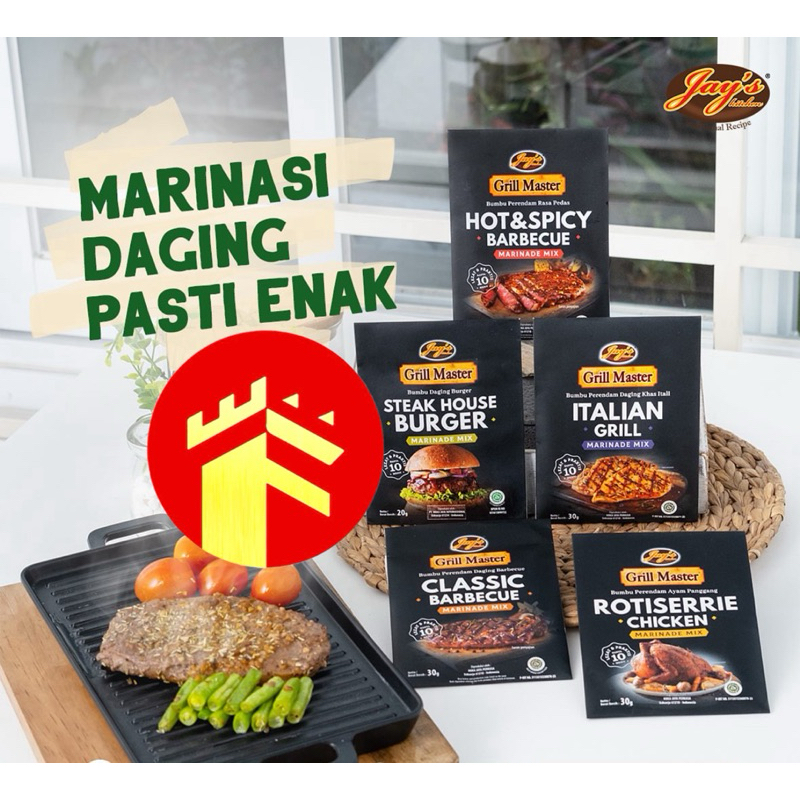 Jual JAY'S KITCHEN GRILL MASTER CLASSIC BBQ HOT & SPICY BBQ ROTISSERIE ITALIAN GRILL JAYS ...