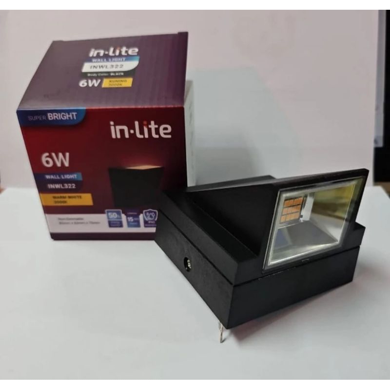 Jual Lampu Dinding Tembok/Wall Light 6W 3000k Warm White Inlite INWL322 ...