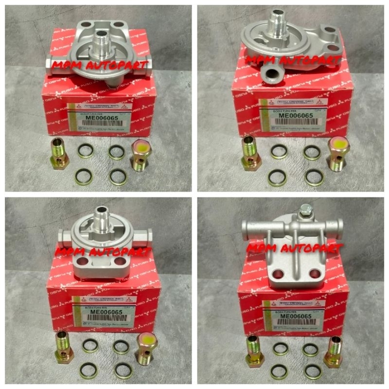 Jual head tutup body braket fuel filter solar atas up canter ps125 ...