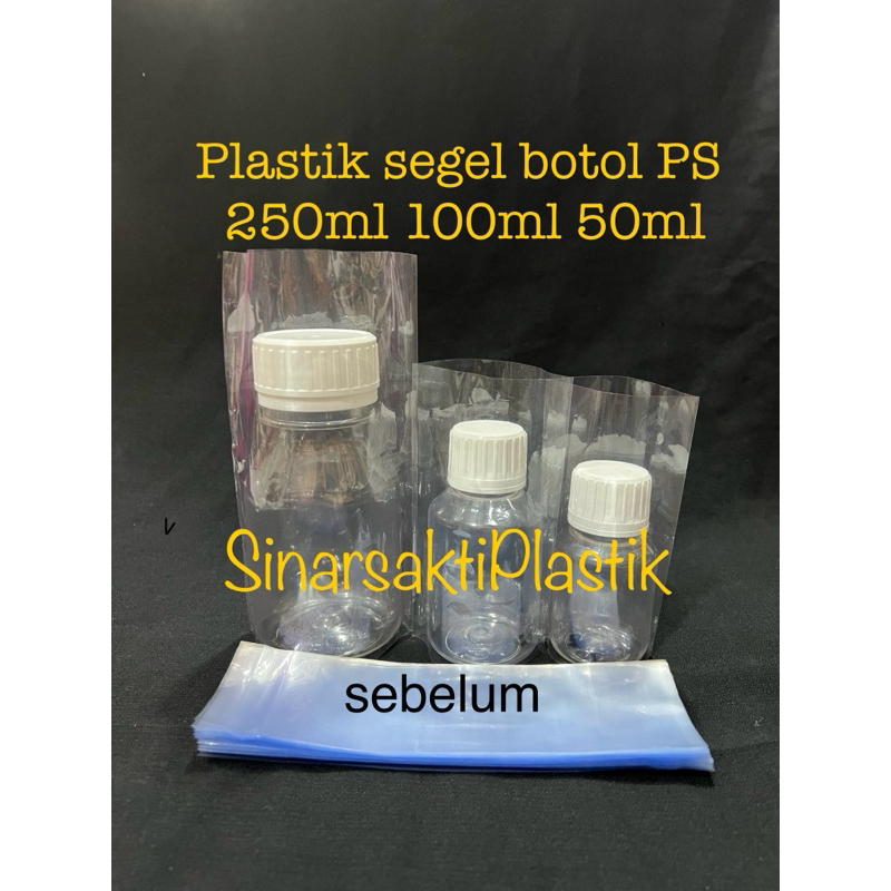 Jual Plastik shrink / plastik segel botol PS 50 ml 100 ml 250 ml | Shopee Indonesia