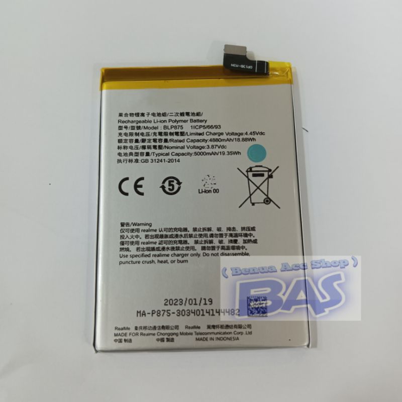 Jual Baterai Batre Realme C55 ( BLP875 ) | Shopee Indonesia