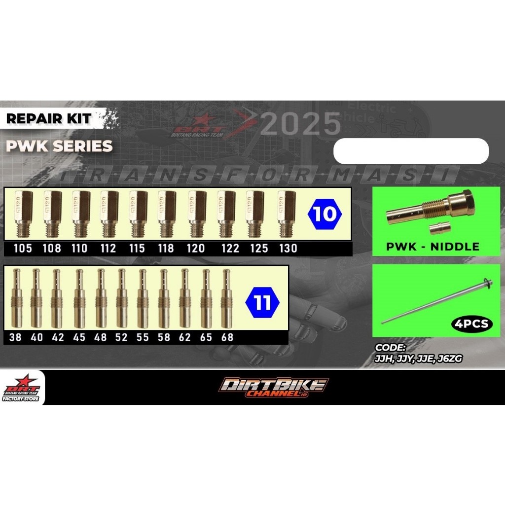 Jual REPAIR KIT BRT KARBURATOR PWK SPUYER SET PLUS JARUM NOZZLE Main ...
