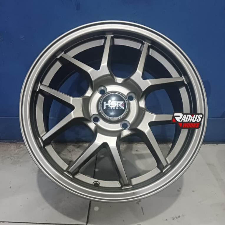 Jual Velg Pelek Racing HSR HYURA R15 Pcd 4X100 untuk mobil Nissan March ...