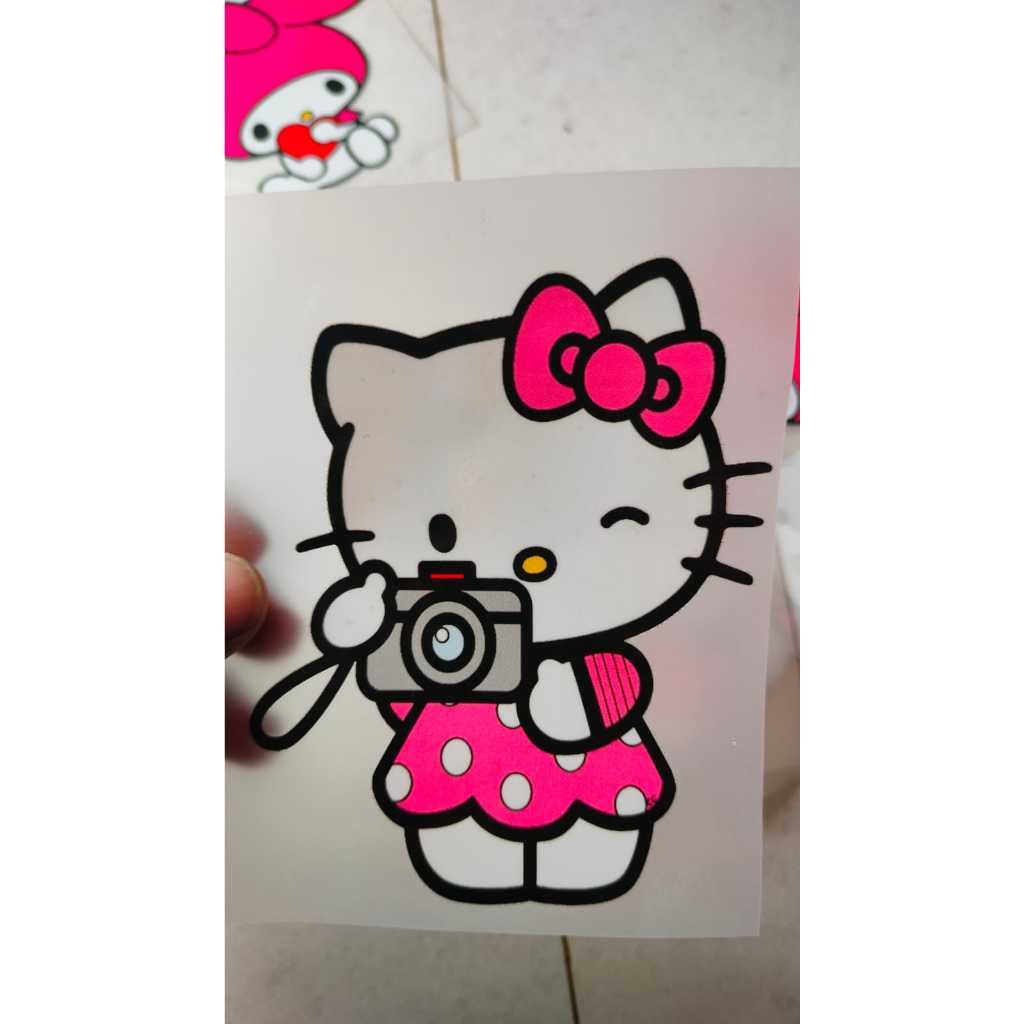 Jual Sablon DTF Ukuran A6 10cm Thema HELLO KITTY High Resolution SIAP ...