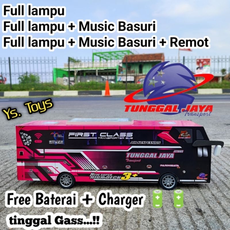 Jual BUS TELOLET BASURI BLACK PINK TUNGGAL JAYA JETBUS 5 | Shopee Indonesia