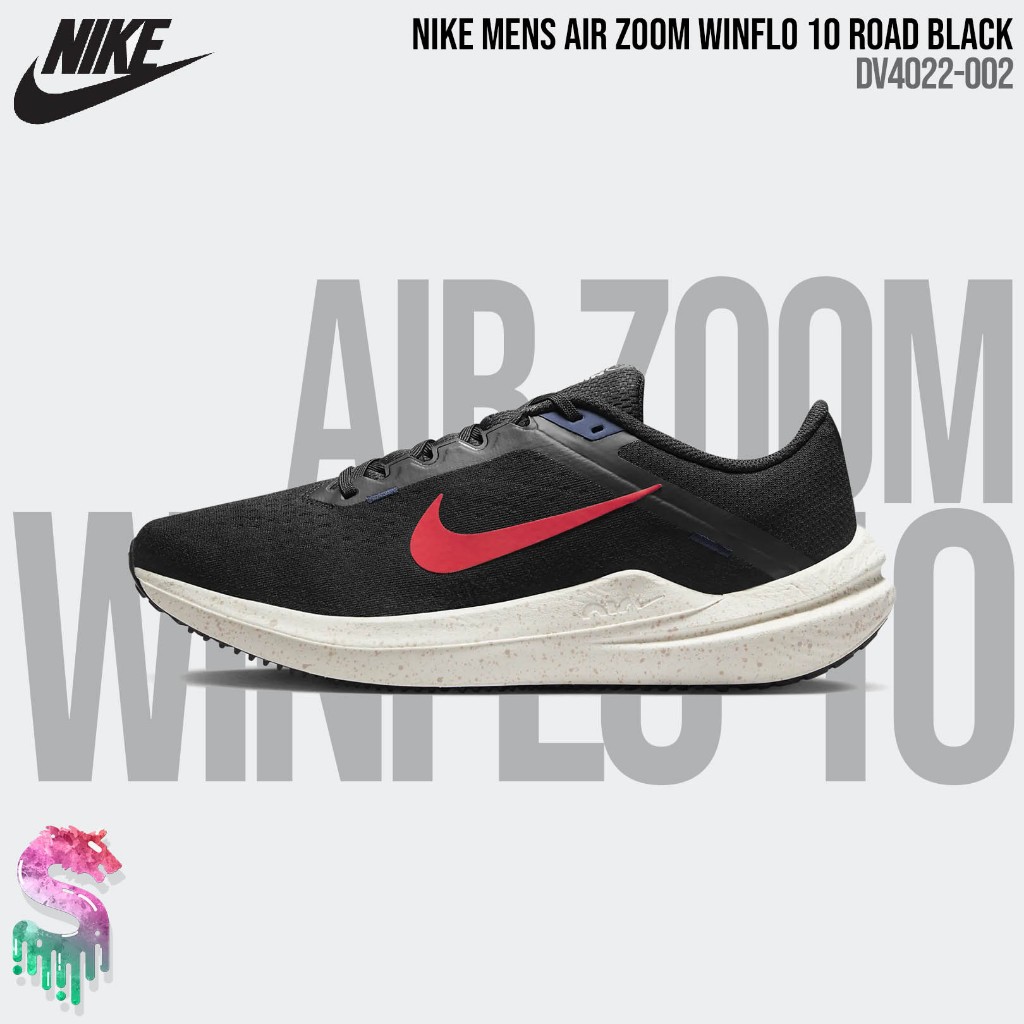 Jual Nike Air Zoom Winflo 10 Road [DV4022-002] Black Mens Original BNIB ...