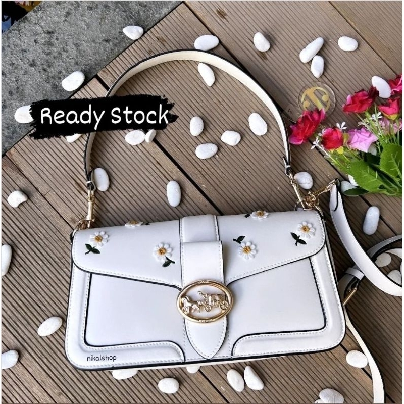 Jual coach Georgie with Daisy Embroidery | Shopee Indonesia