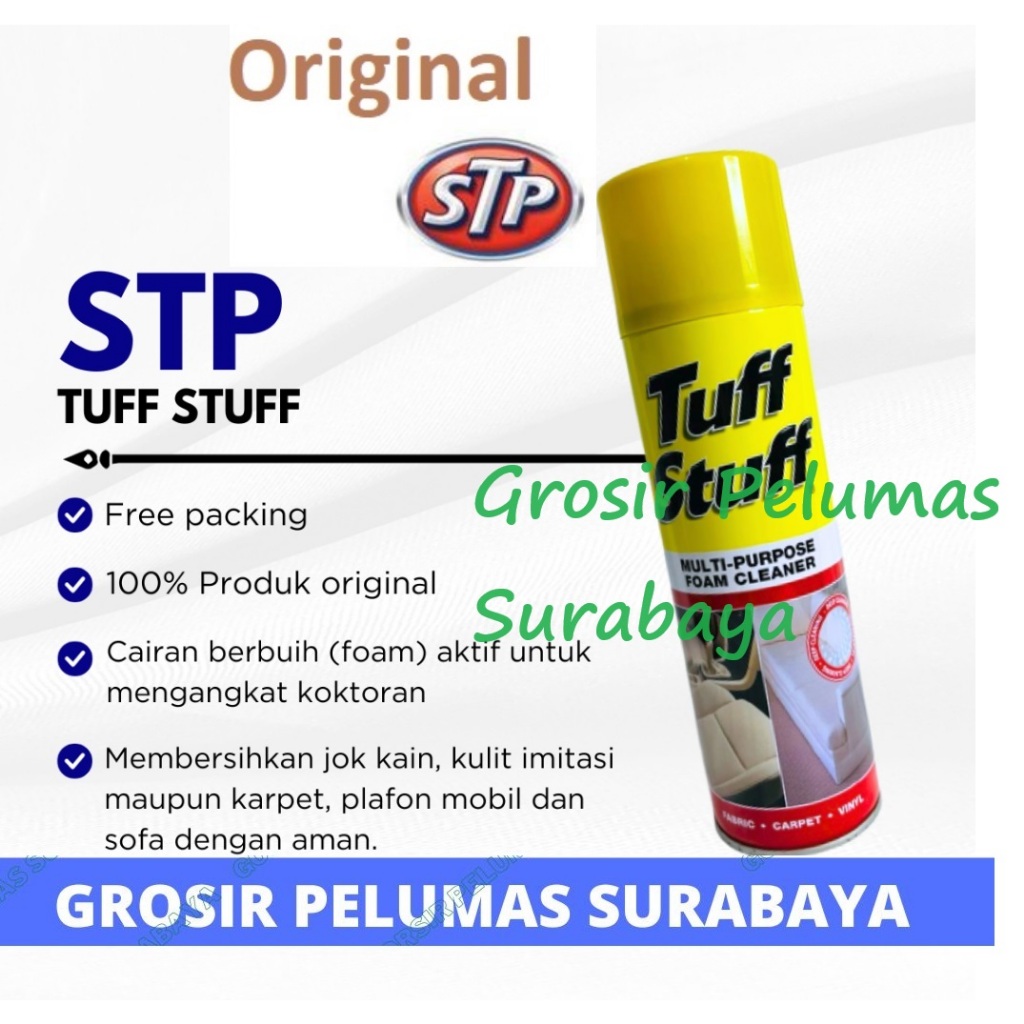 Jual pembersih interior jok kain plafon karpet bludru FOAM , STP Tuff ...