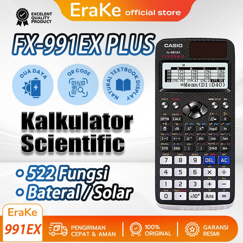 Jual Kalkulator Scientific Casio FX 991EX/FX 991ES PLUS Kalkulator ...