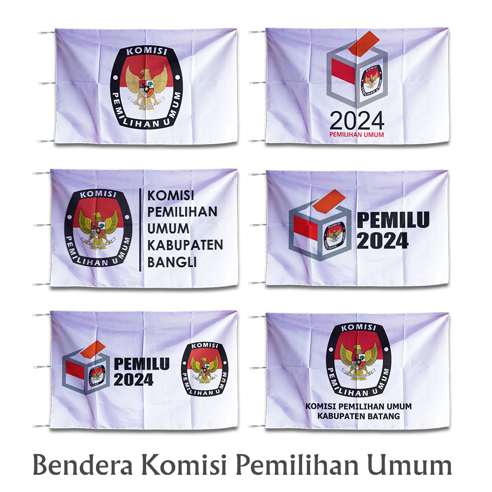 Jual Bendera KPU Bendera Komisi Pemilihan Umum Bisa Custom Tulisan ...
