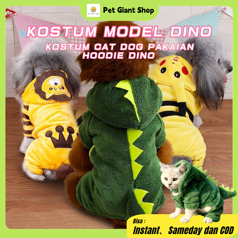 Jual Baju anjing baju kucing lucu pikachu hoodie anjing pikachu hoodie ...