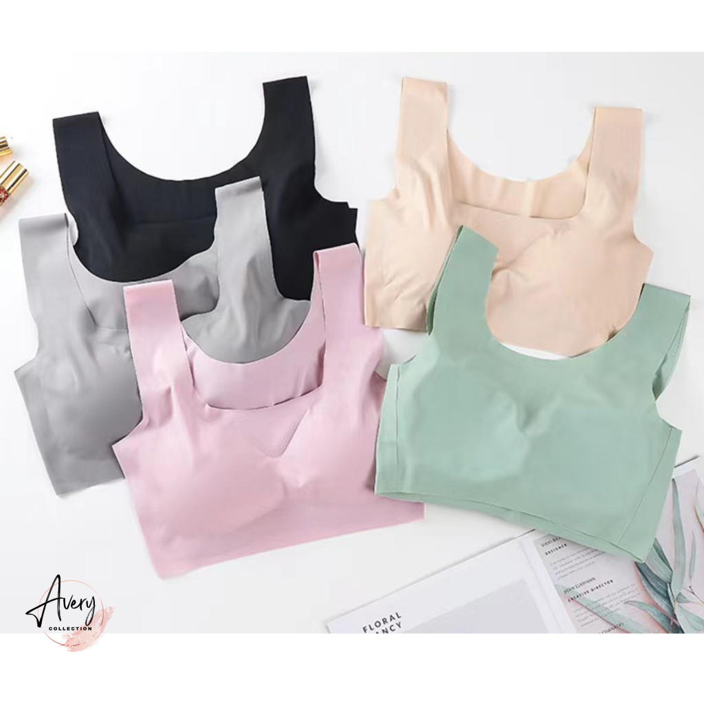 Jual Seamless Bra, Japanese Ice Silk Cotton Bra, Sport Bra Yoga, Bra ...