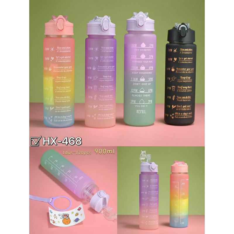 Jual Botol Minum Gradasi , Botol air minum viral anak plastik tritan ...