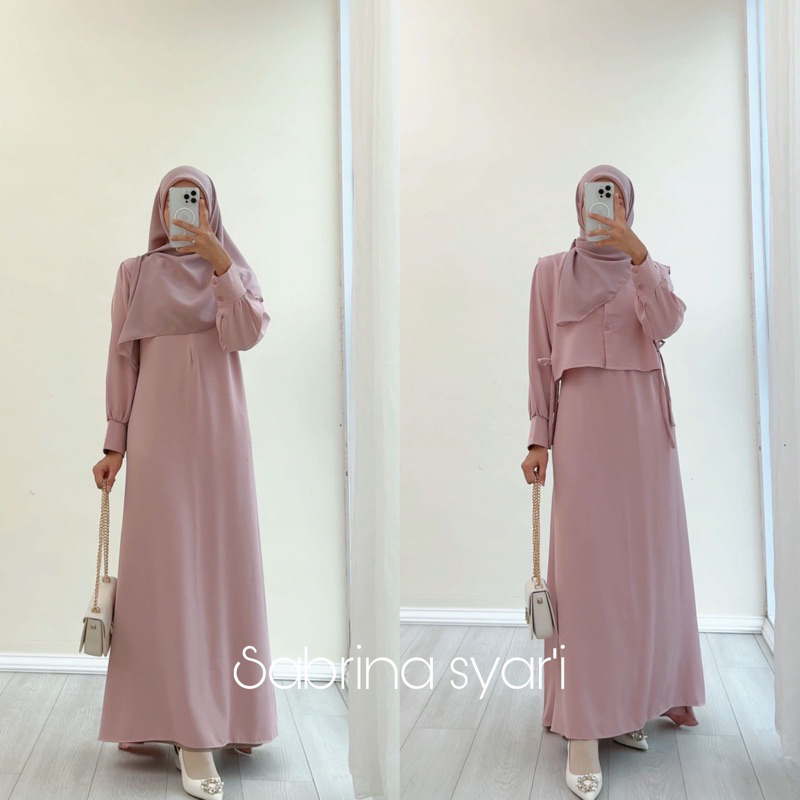 Jual TIFFANY DRESS by SABRINA - GAMIS POLOS VEST ROMPI BAHAN SHAKILA ...