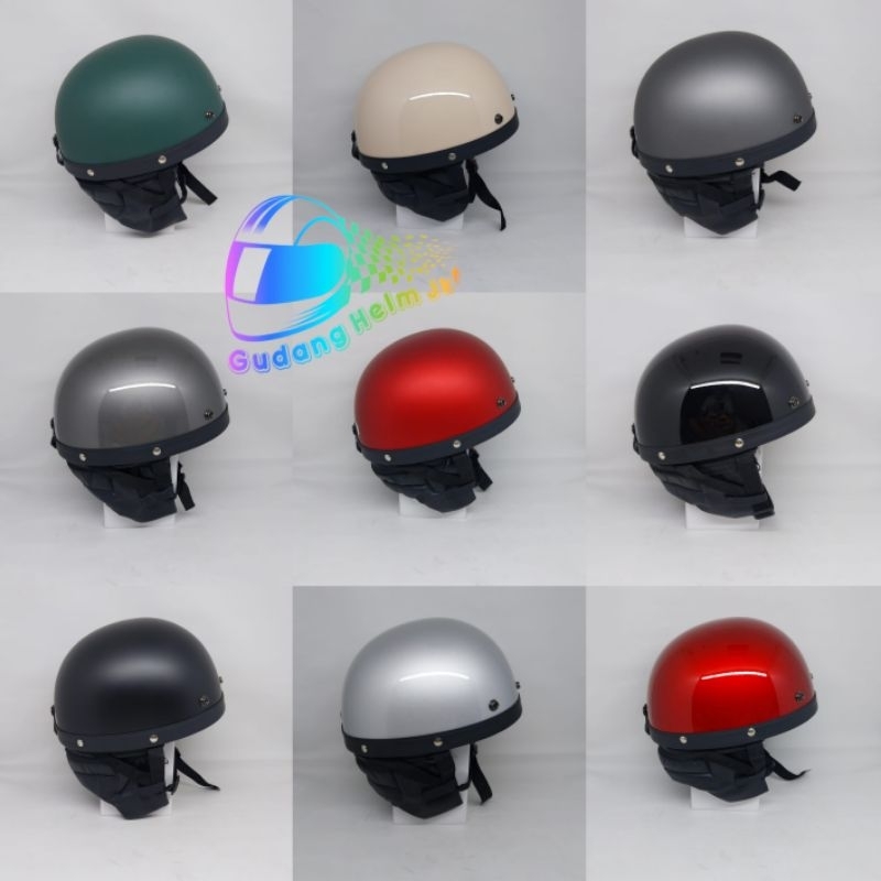 Jual Helm CHIP Bogo Dewasa VINTAGE Retro Solid | Shopee Indonesia