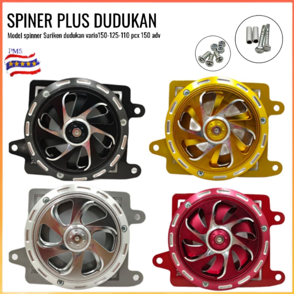 Jual breket spinner radiator nsb set spinner model suriken full cnc pnp ...