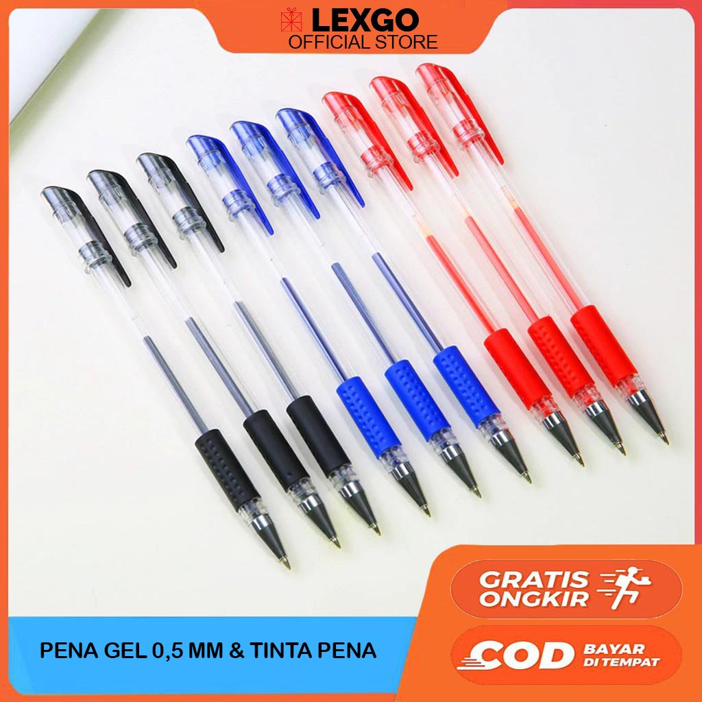 Jual Pulpen Tinta Cair 0.5mm & Isi Ulang 0.5mm ECER Pena Sekolah Pena ...