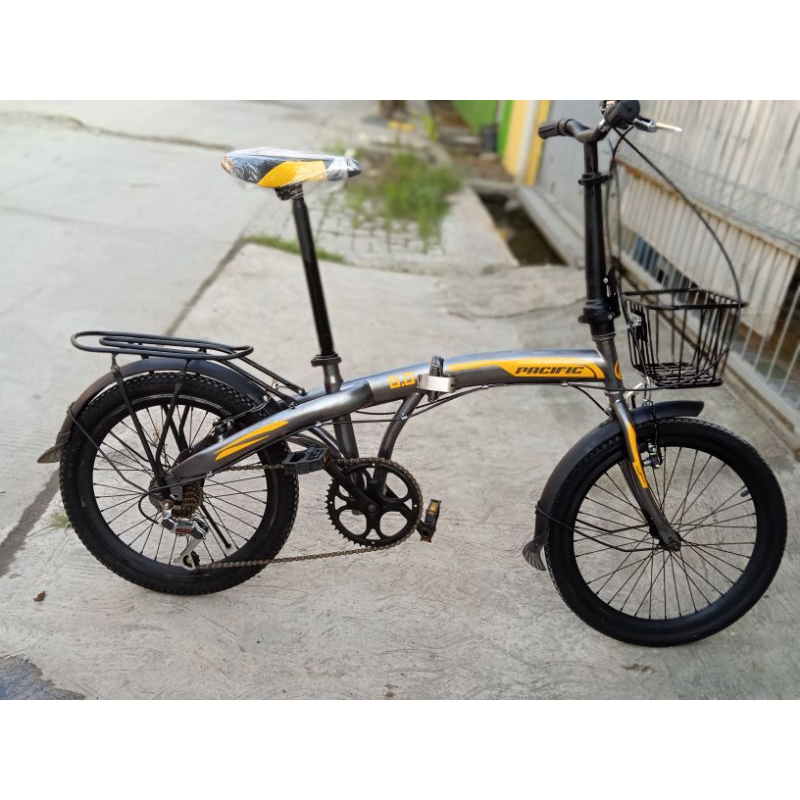 Jual Sepeda Lipat Ukuran 20 inch Repaint Pacific Mulus | Shopee Indonesia