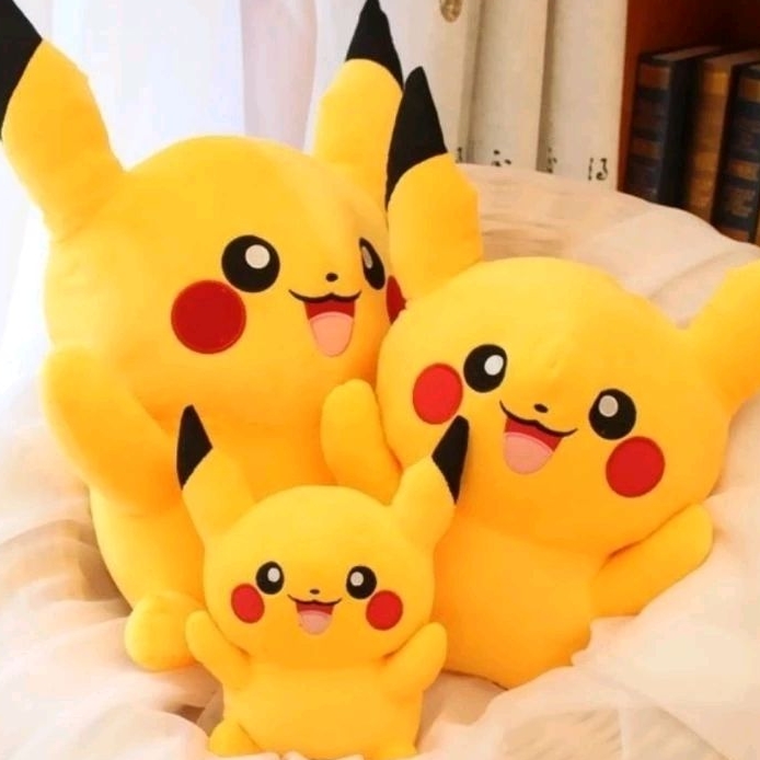 Jual BONEKA POKEMON PIKACHU JUMBO BESAR KARAKTER KARTUN ANIMASI SET ...