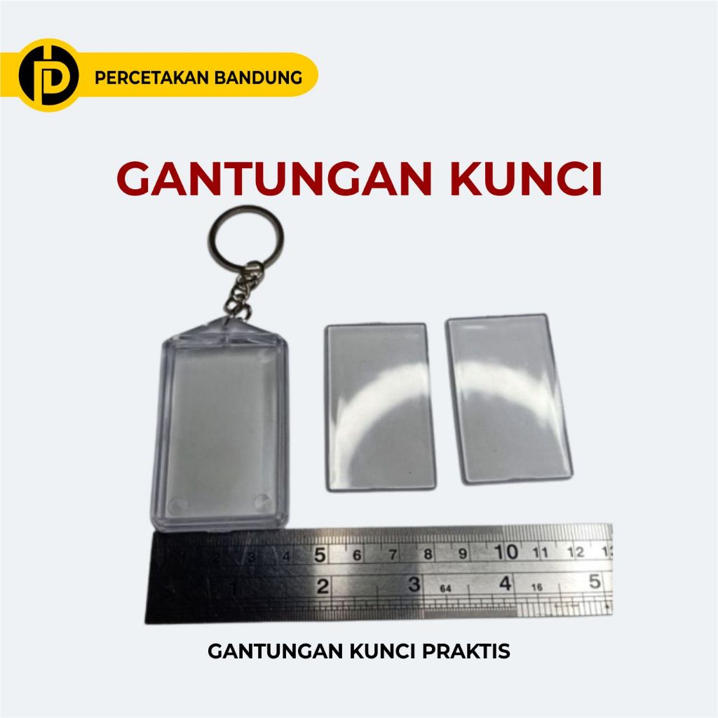 Jual Gantungan Kunci Akrilik 2 sisi KOTAK insert paper PRAKTIS | Shopee ...