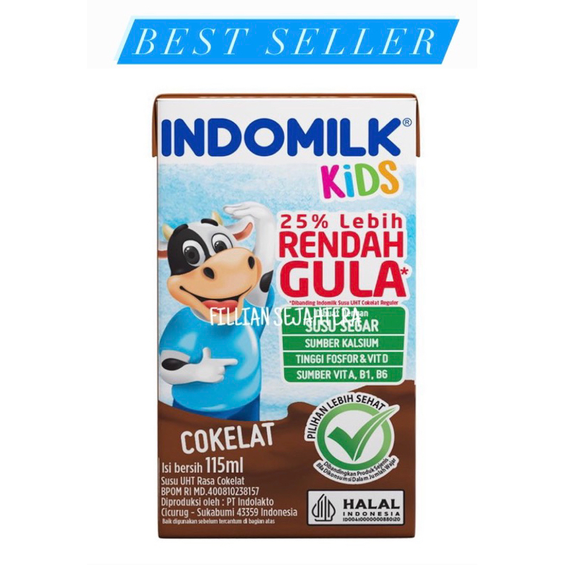Jual Susu Indomilk UHT Kids 115ml Rasa Lengkap 1 Dus (40pcs) Susu Indomilk Anak 115ml 5 Varian ...