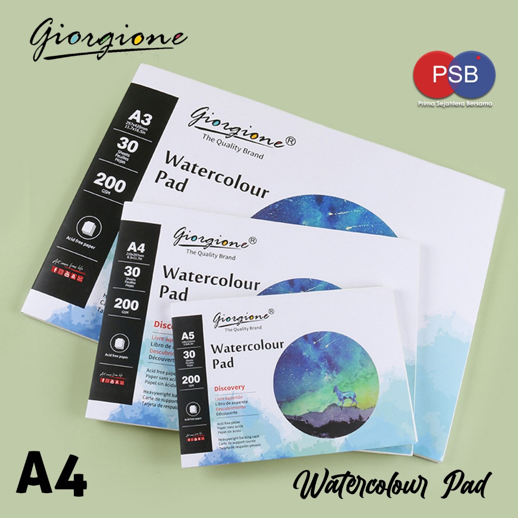Jual Giorgione Watercolor Pad A4 / Buku Cat Air A4 / Watercolor Book | Shopee Indonesia