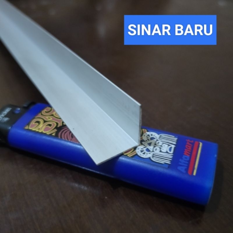 Jual LIST SIKU ALUMUNIUM 2CM X 2CM WARNA SILVER PANJANG 100 | Shopee ...