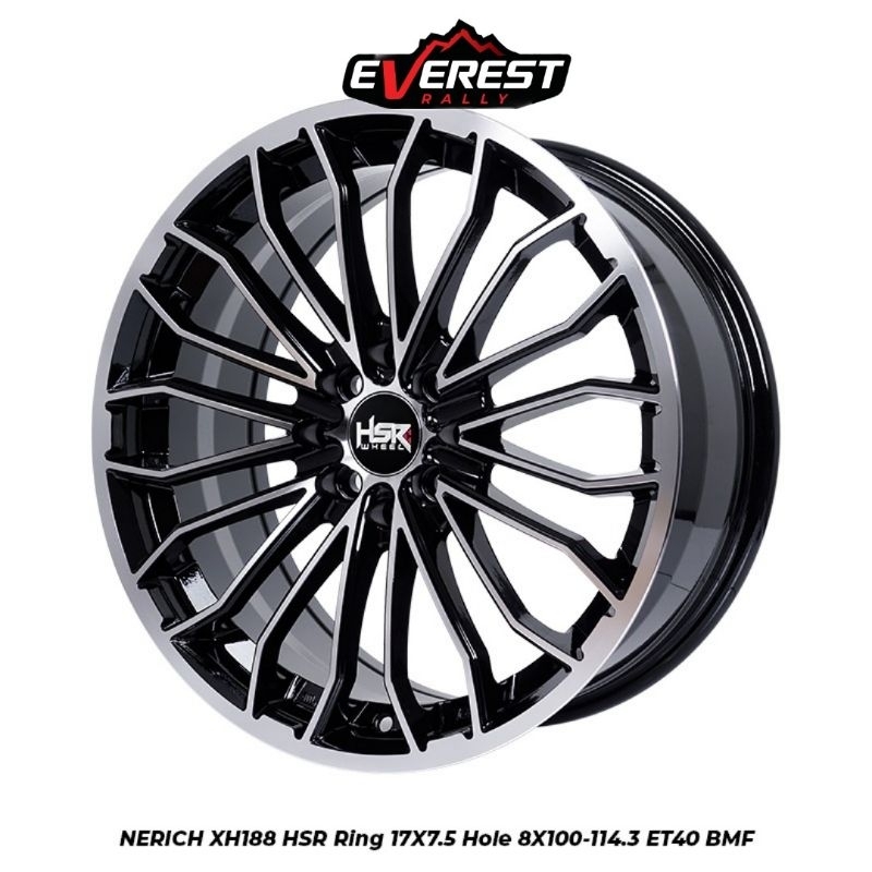 Jual Velg hsr nerich ring 17 lebar 7,5 hole 4x100/114,3 et40 bmf | Shopee Indonesia