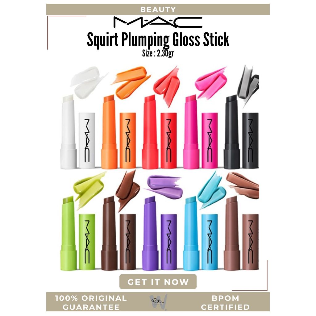 Jual MAC COSMETICS Squirt Plumping Gloss Stick | Shopee Indonesia