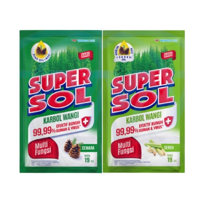 Jual Supersol Karbol 19ml × 12 Sachet | Shopee Indonesia