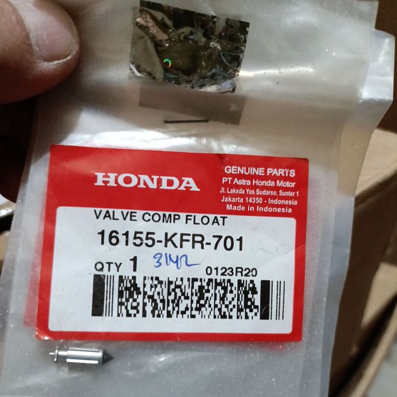 Jual 16155 KFR 701 VALVE COMP FLOAT JARUM PELAMPUNG KARBURATOR NEW ...