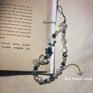 Jual (TANPA PO) BLACK STRAP PHONE, STRAP PHONE MANIK, GANTUNGAN HP ...