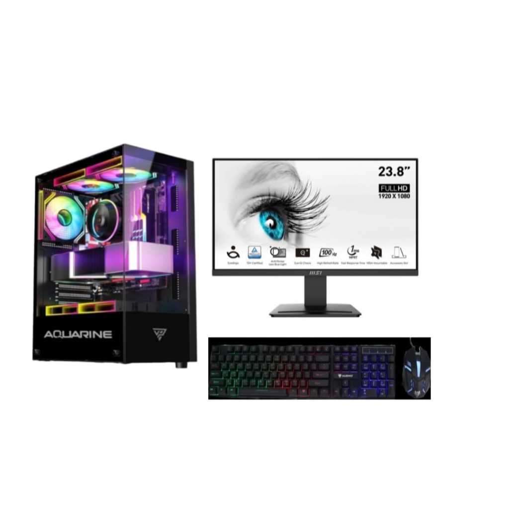 Jual PC Gaming Full Set AMD Ryzen 7 5700G I RAM 16GB DDR4 I Monitro LED ...