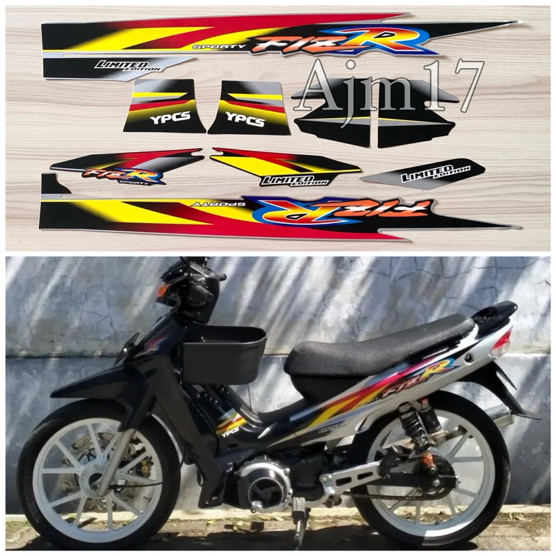 Jual STIKER STRIPING MOTOR F1ZR LIMITED EDITION HITAM SILVER | Shopee ...