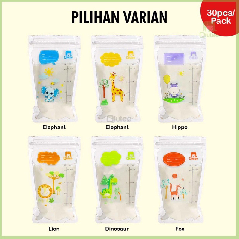 Jual Breastmilk storage Zipper 120ml kantong asi plastik Asi breastmilk ...