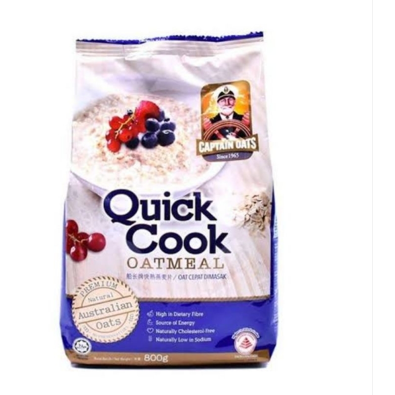 Jual CAPTAIN Oats Quick Cook 800 +200 (1kg) | Shopee Indonesia