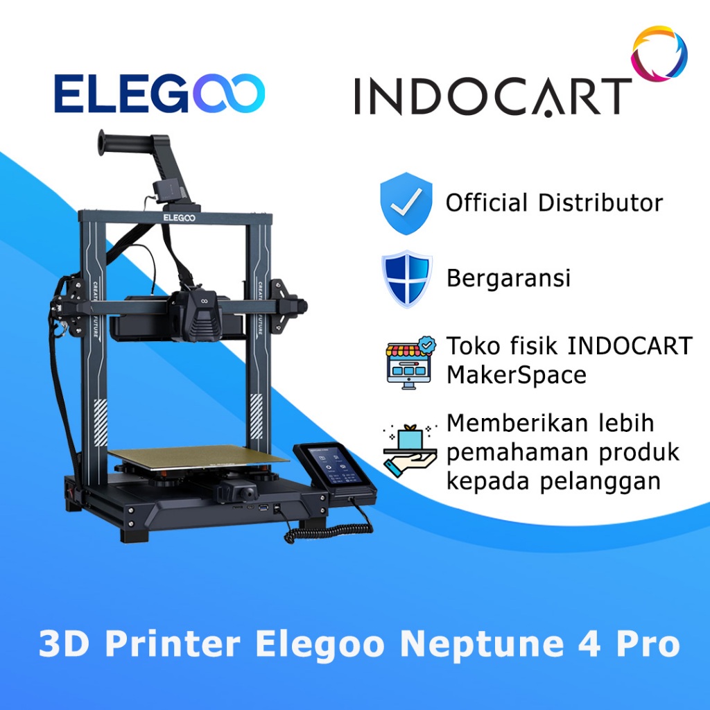 Jual 3D Printer Elegoo Neptune 4 Pro Klipper Dual Drive High Speed | Shopee Indonesia